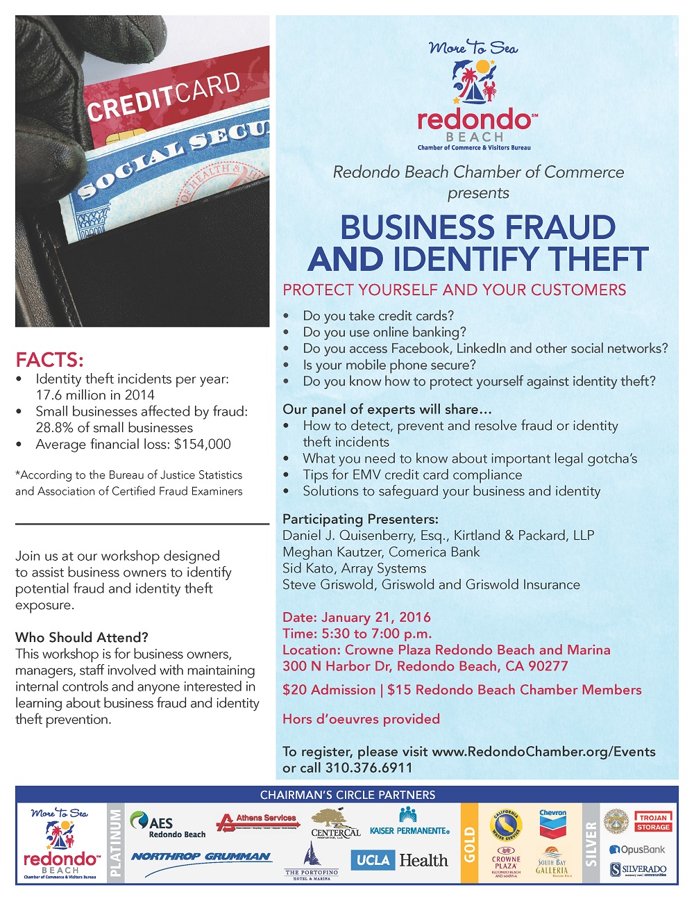 Business Fraud and Identity Theft Seminar | Redondo Beach Chamber of ...